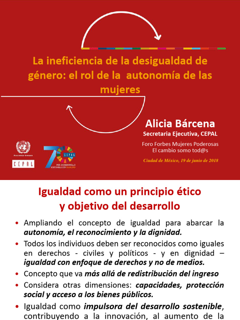 La Ineficiencia de La Desigualdad Con Perspectiva de Genero | Descargar gratis PDF | Desigualdad ...