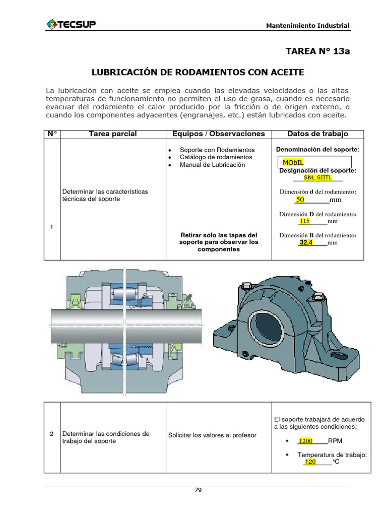 T13B Lubricación Con Aceite | PDF | Rodamiento (Mecánico) | Lubricante