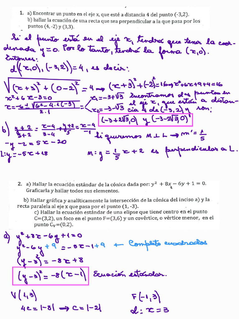 Parcial de Álgebra Resuelto Tema 2 Comprimido | PDF