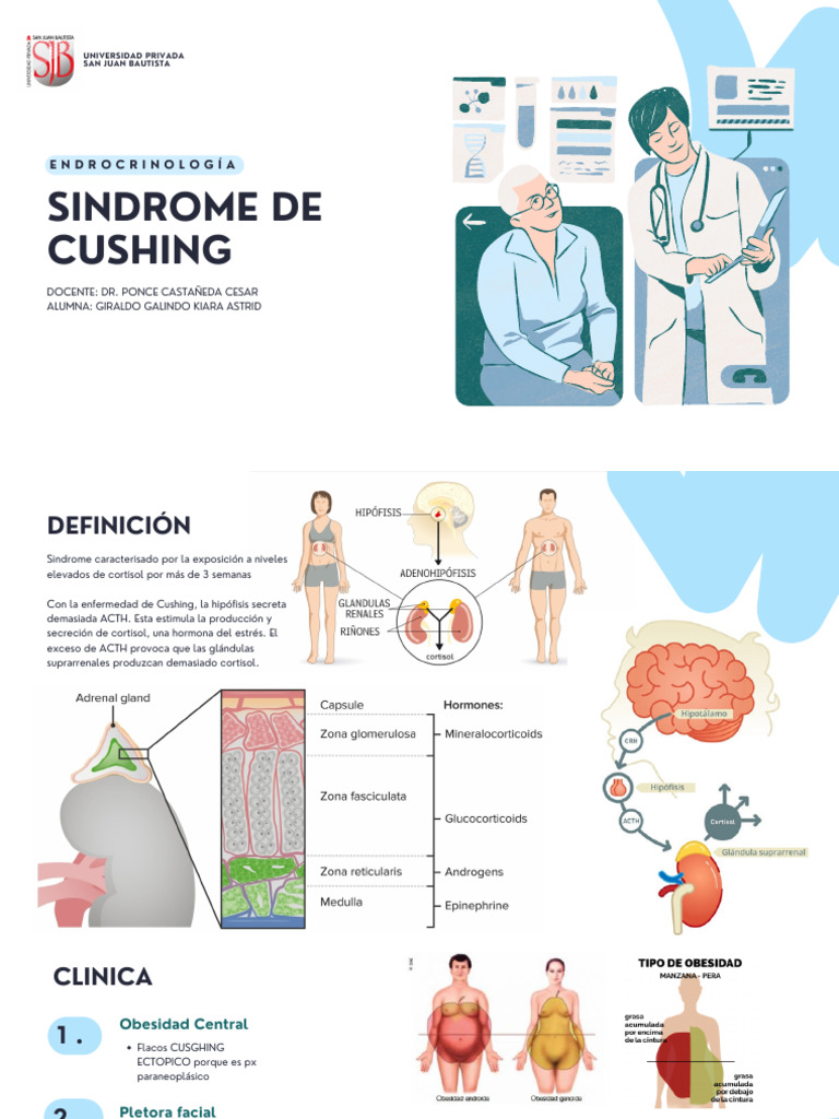 Sindrome de Cushing | PDF | Hormona adrenocorticotrópica | Cortisol