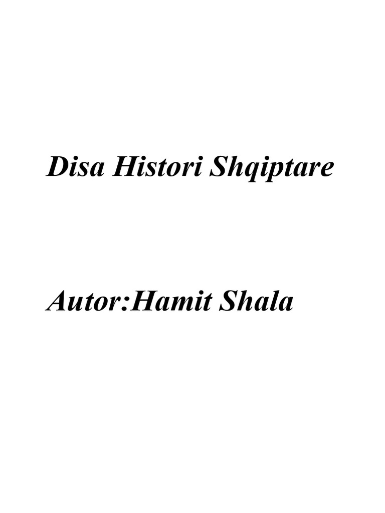 Disa Histori Shqiptare | PDF