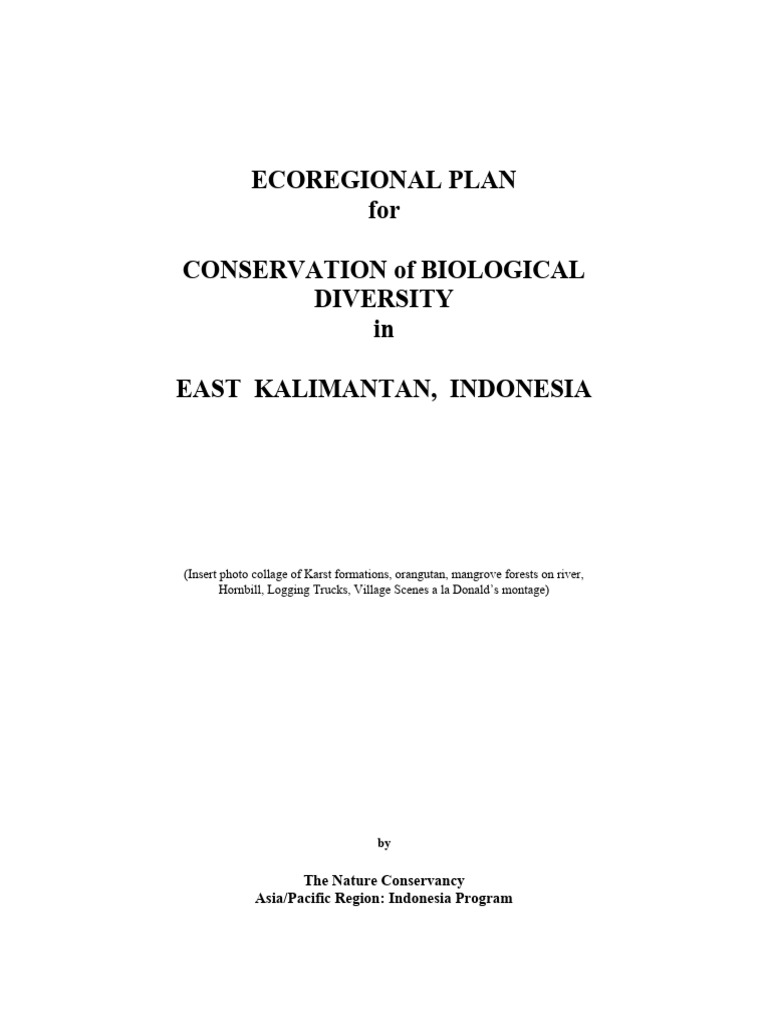 ERP Kaltim Report Internal Ver.1 | PDF | Conservation Biology | Ecology