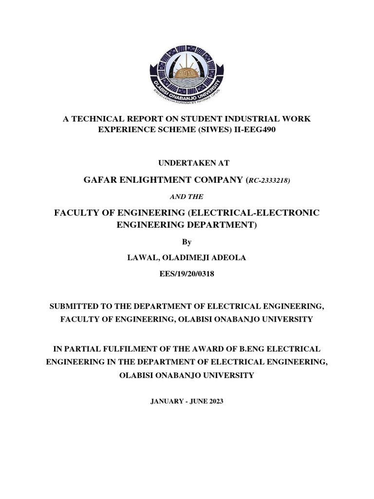 IT REPORT Format | PDF | Rectifier | Diode