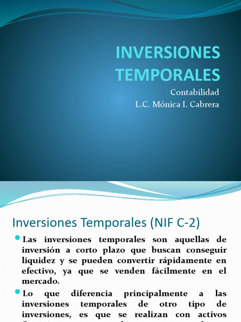Inversiones Temporales | PDF | Negocios | Derecho