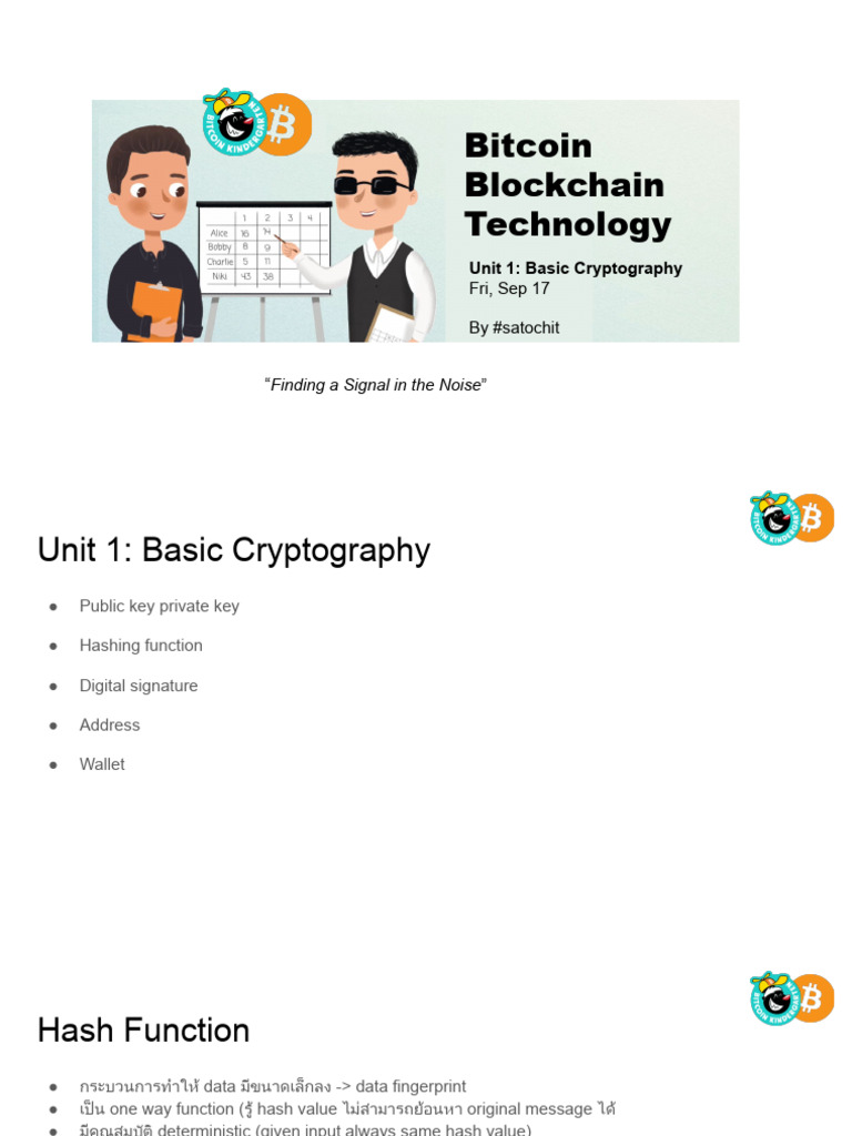 Unit 1 Basic Cryptography For Student - PPTX 2 | PDF | Public Key Cryptography | Bitcoin