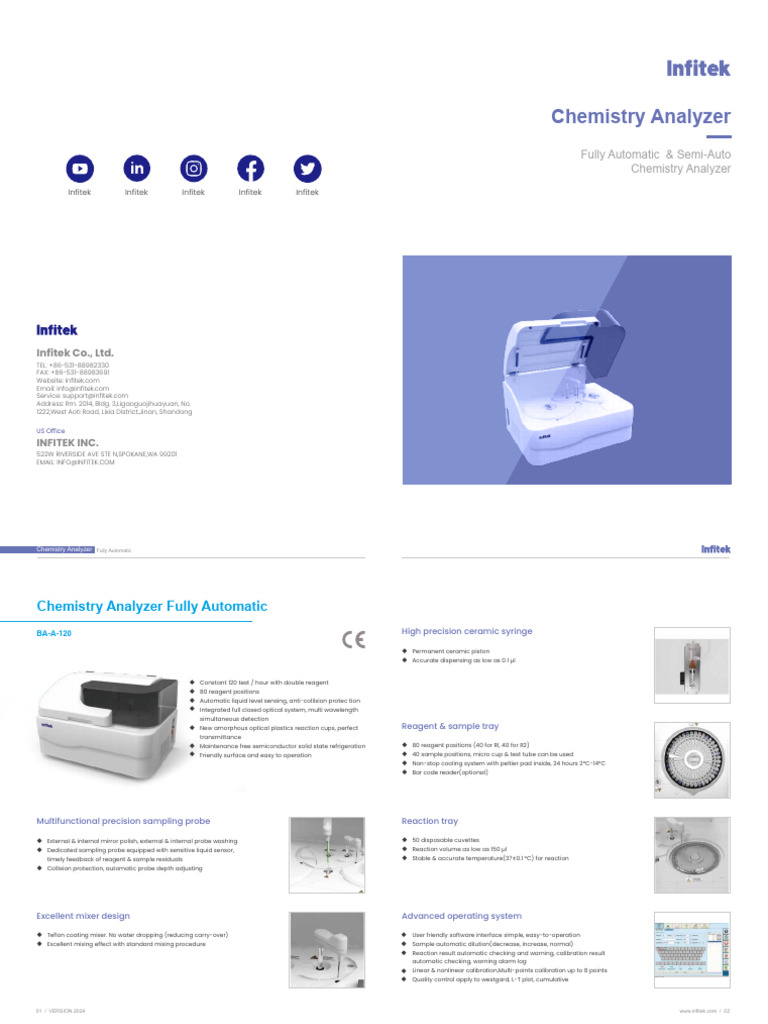 Fully Automatic Chemistry Analyzers | PDF | Applied And ...