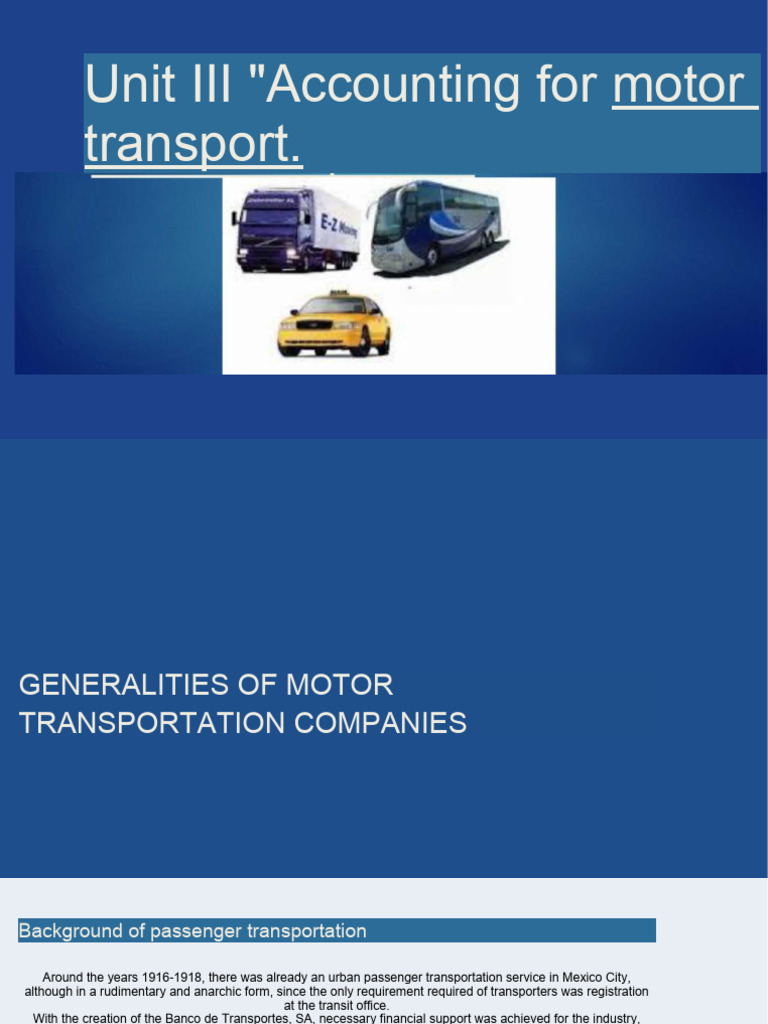 AUTOTRANSPORTE Accounting | PDF | Transport | Cargo