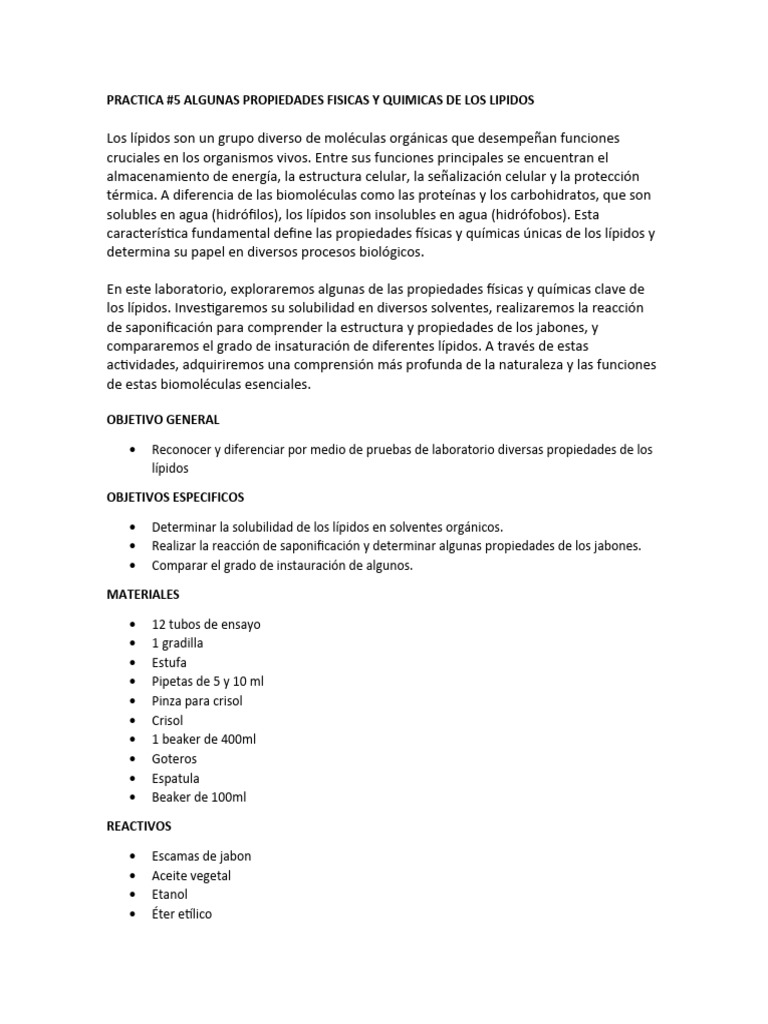 Practica 5 | PDF | Bilis | Ester