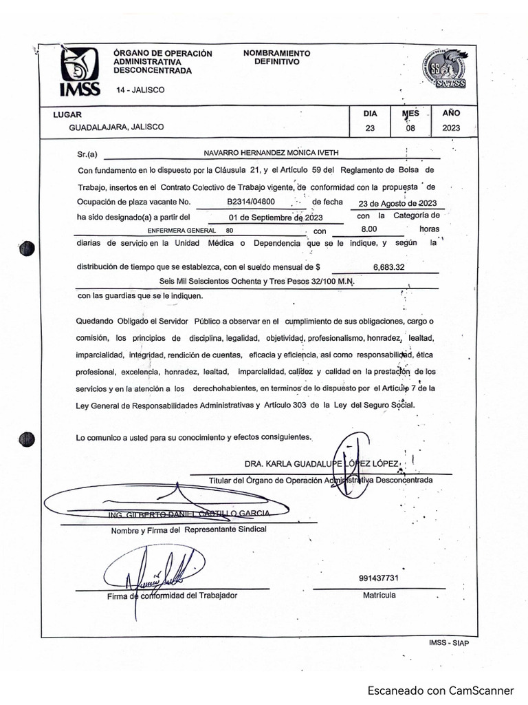 Nombramiento | PDF