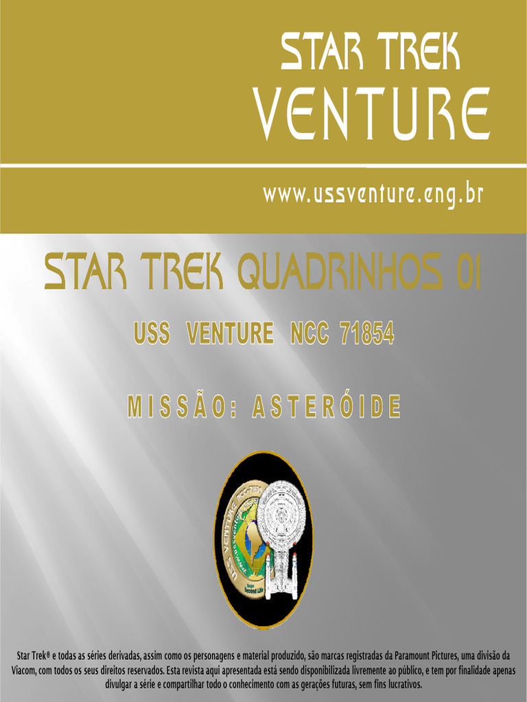 Quadrinhos da USS Venture: Missão Dillitium | PDF | Jornada nas ...