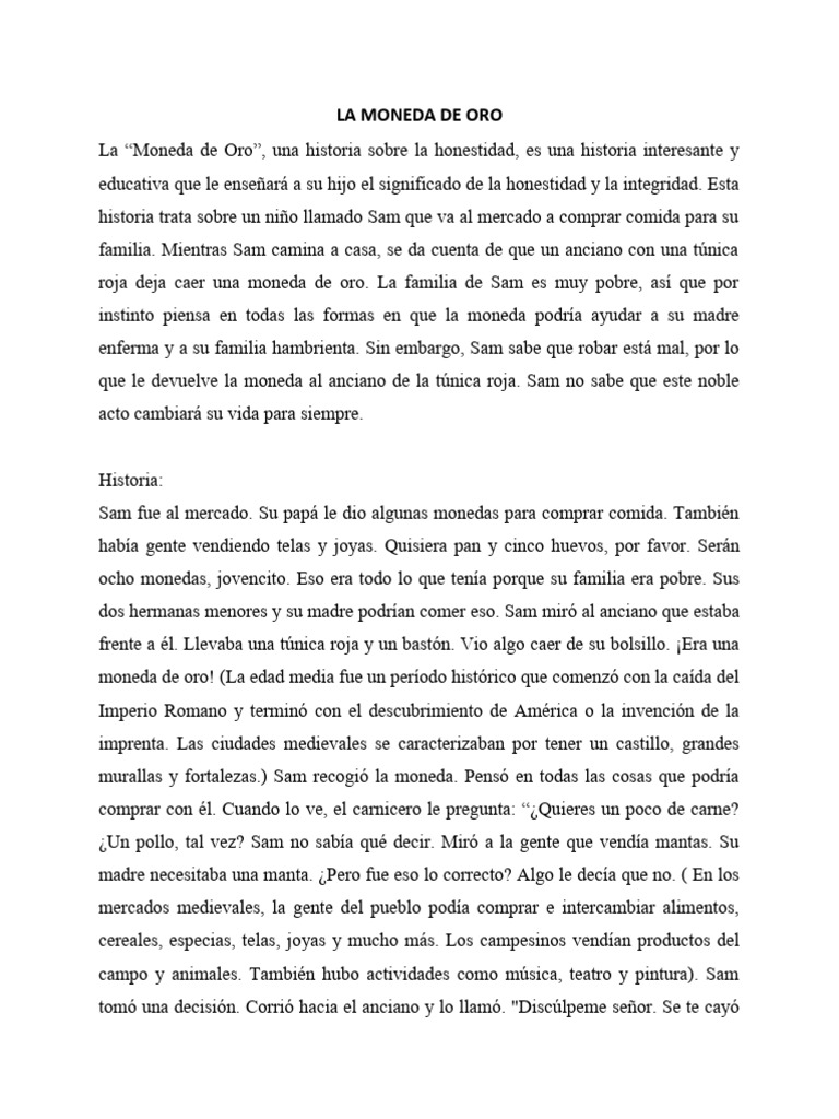 La Moneda de Oro | PDF | Edades medias | Castillo