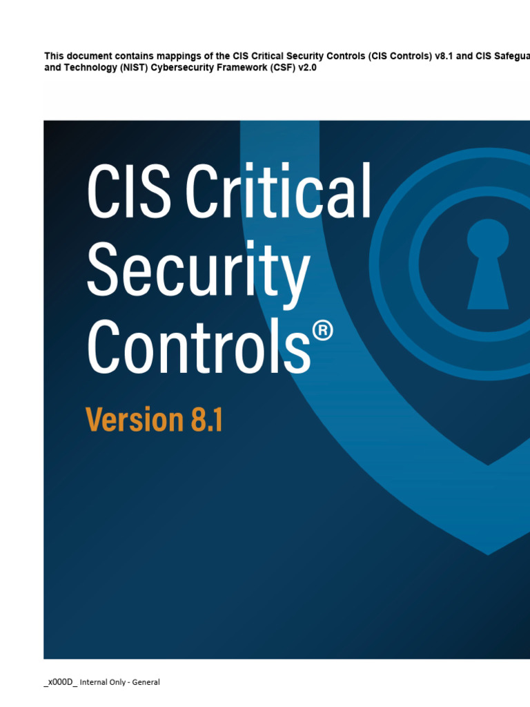 CIS Controls v8.1 Mapping To NIST CSF v2.0 6-24-2024 Final 1 | PDF ...