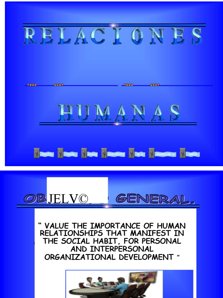 Human Relations Slides Pdf Interpersonal Relationships Motivation