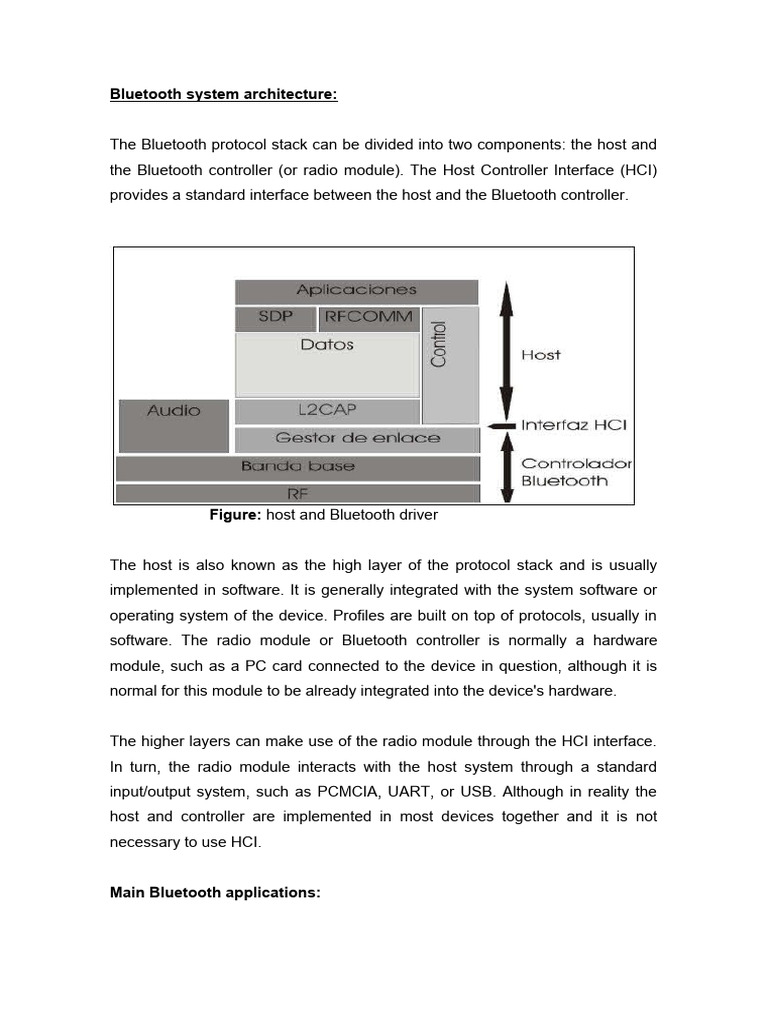 Bluetooth System Architecture | PDF | Bluetooth | Wireless