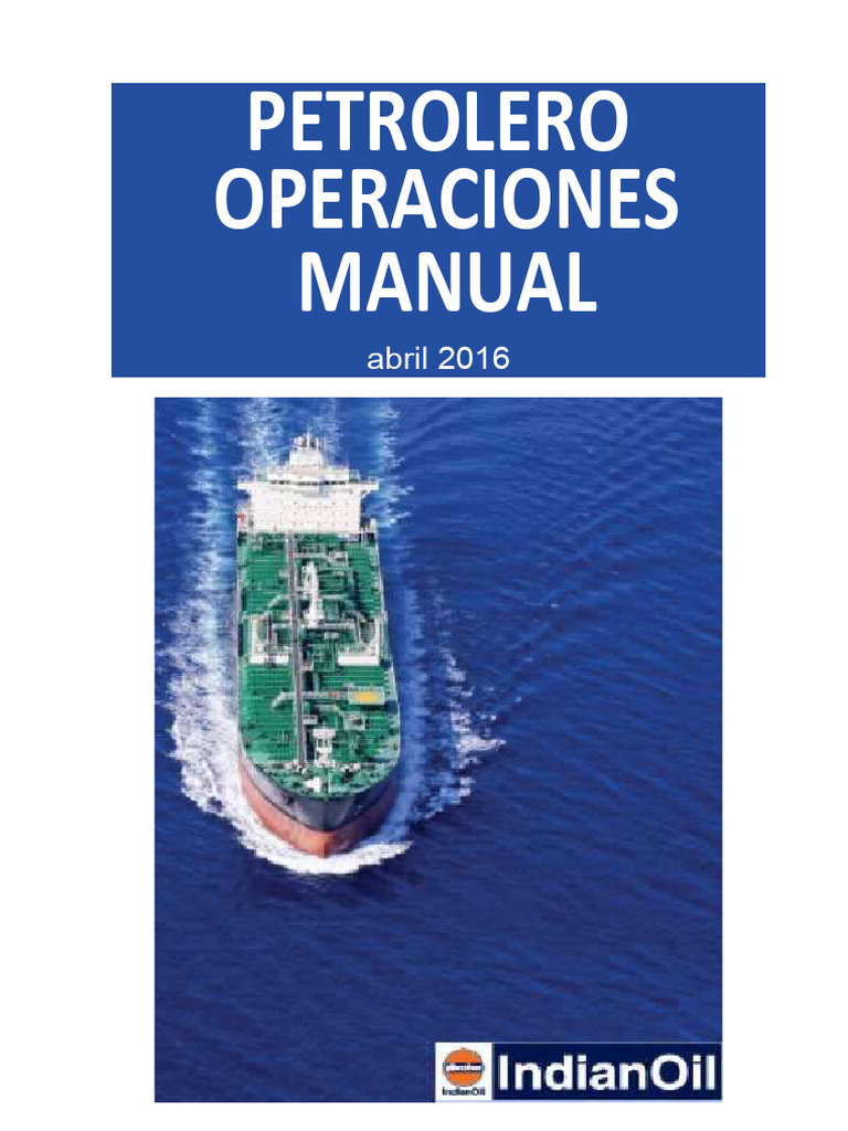 Manual de Operaciones de Petroleros | PDF | Tanques | Bomba