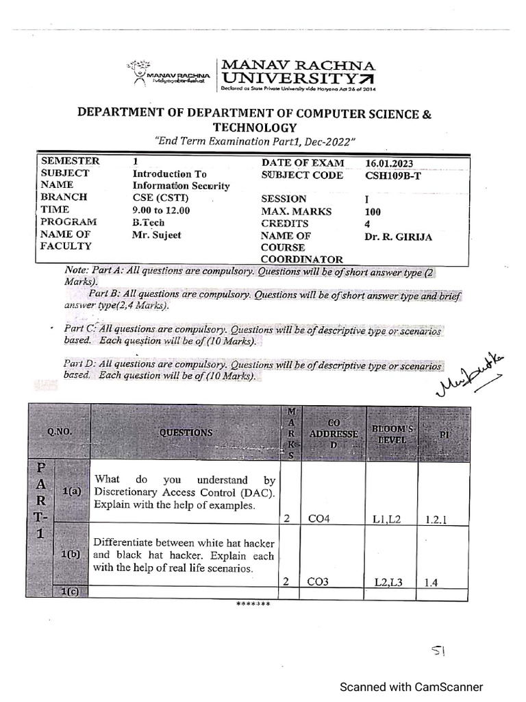July-Dec 2022 Cse | PDF