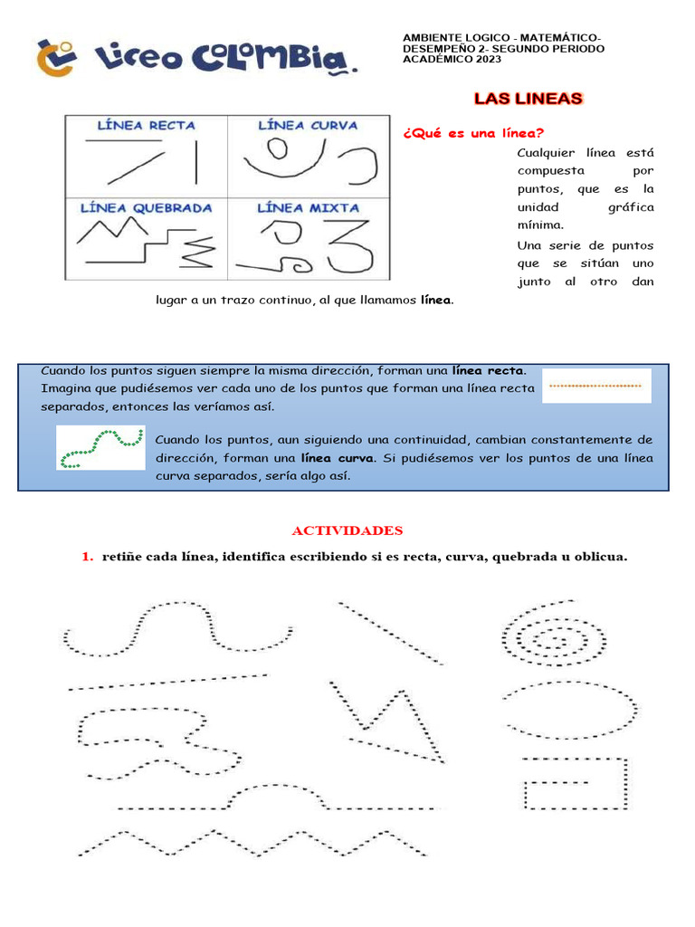 Las Lineas | PDF | Línea (geometría) | Curva
