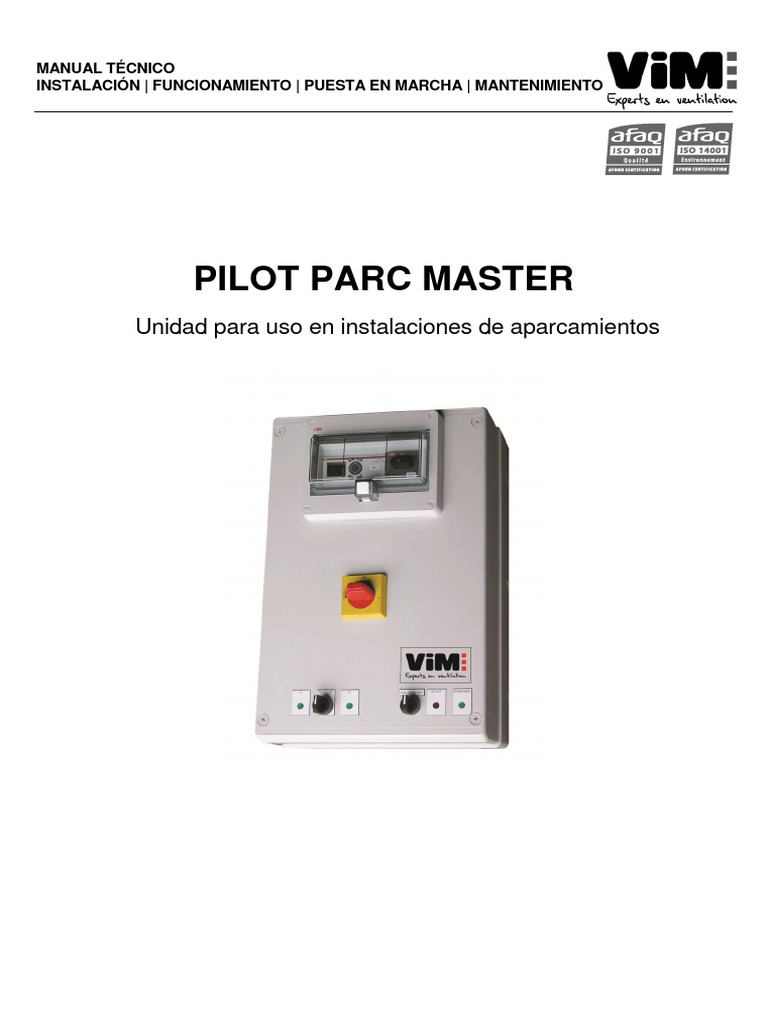 Ins Pilot Parc Master 121122 Esp | PDF | Cambiar | Relé