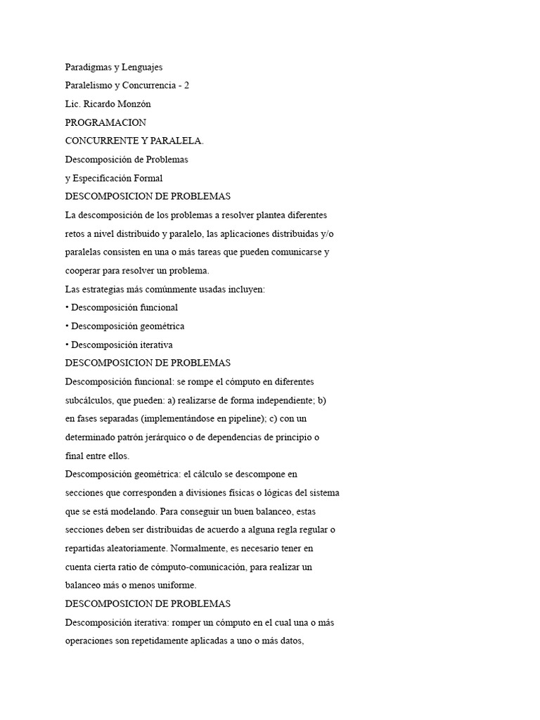 Paradigmas y Lenguajes | PDF | Unidad Central de procesamiento | Lenguaje de programación