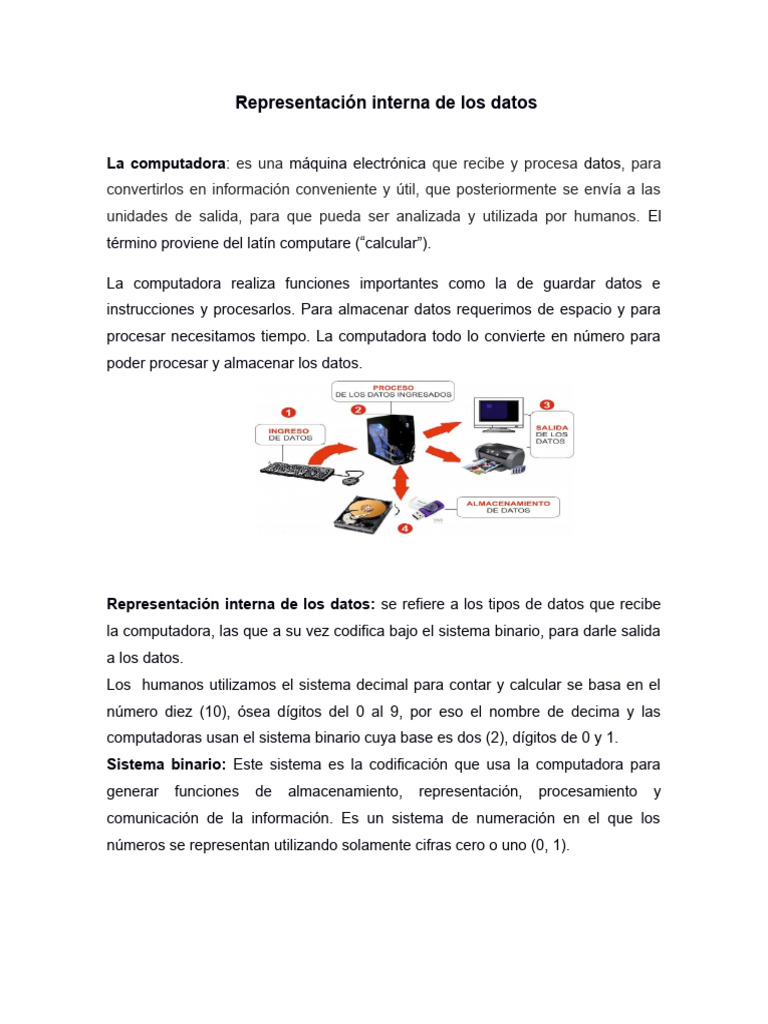 Representación Interna de Los Datos | PDF | Hertz | Poco