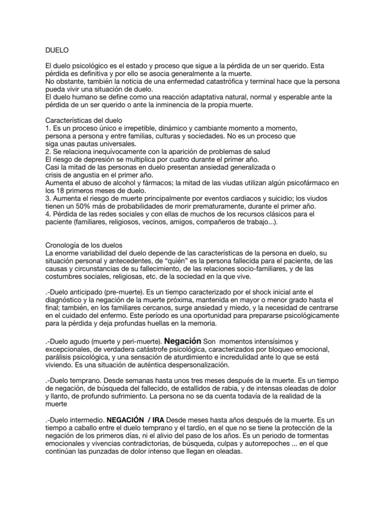 Duelo 2 | PDF | Dolor | Sufrimiento