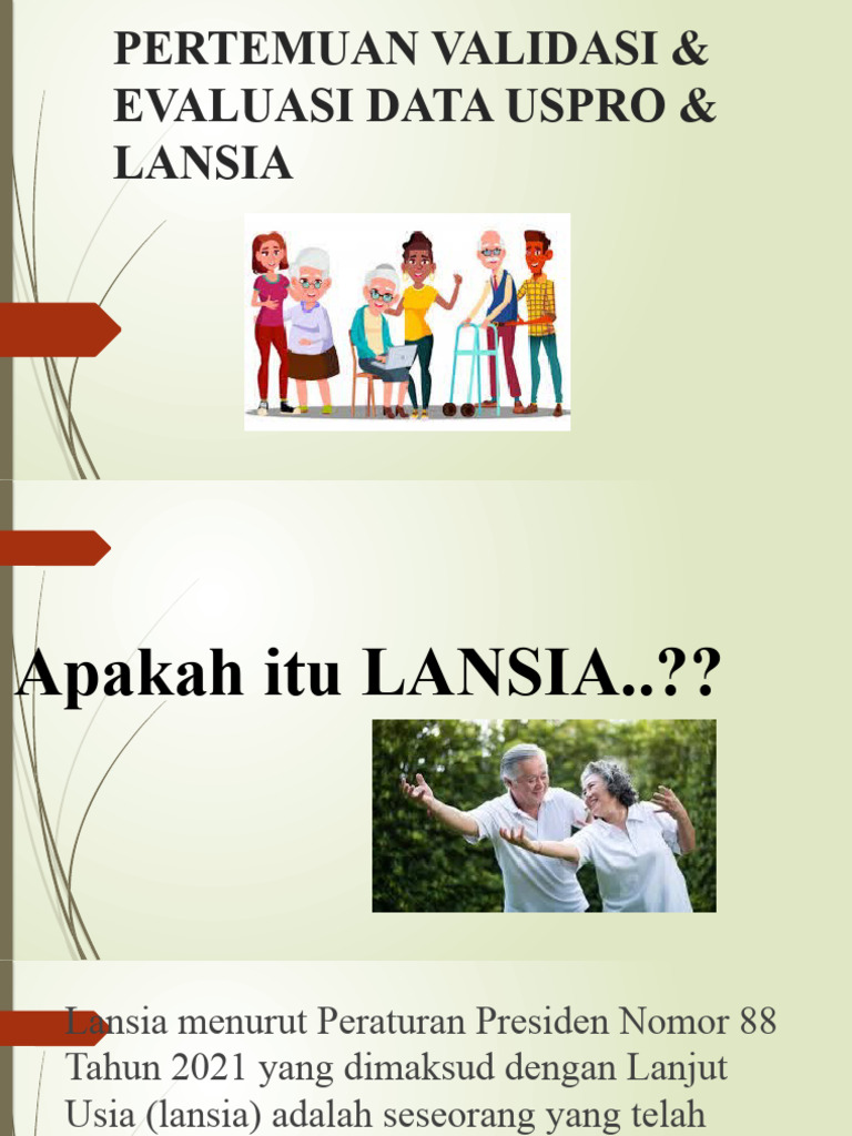 Lansia 2024 | PDF | Gaya Hidup