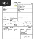 Bill of Landing Evergreen Line | PDF | Cargo | Bill Of Lading