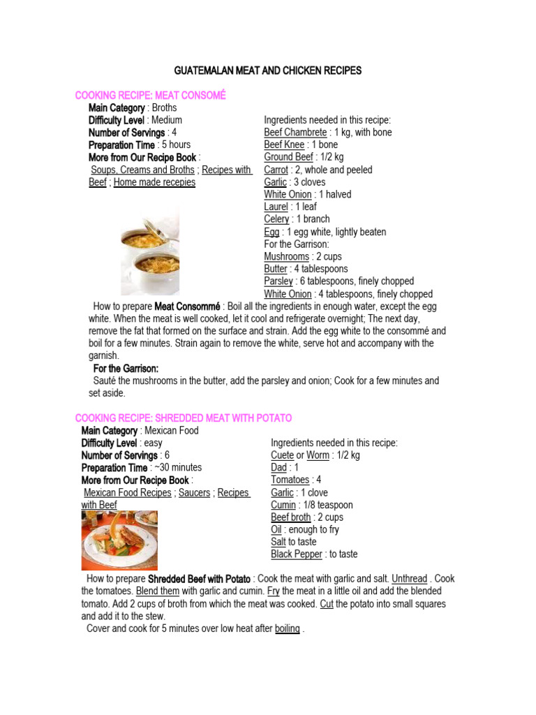 15 Food Recipes | PDF | Mexican Cuisine | Cooking