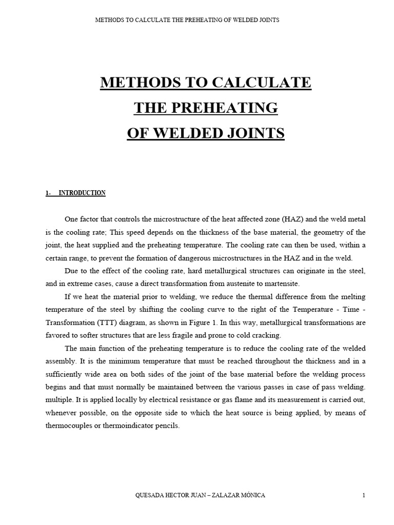 NOTEBOOK Preheating Temperature | PDF | Welding | Construction