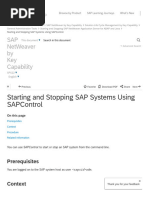 Start and Stop SAP Systems Using Sapcontrol Command | PDF | Operating System Families ...