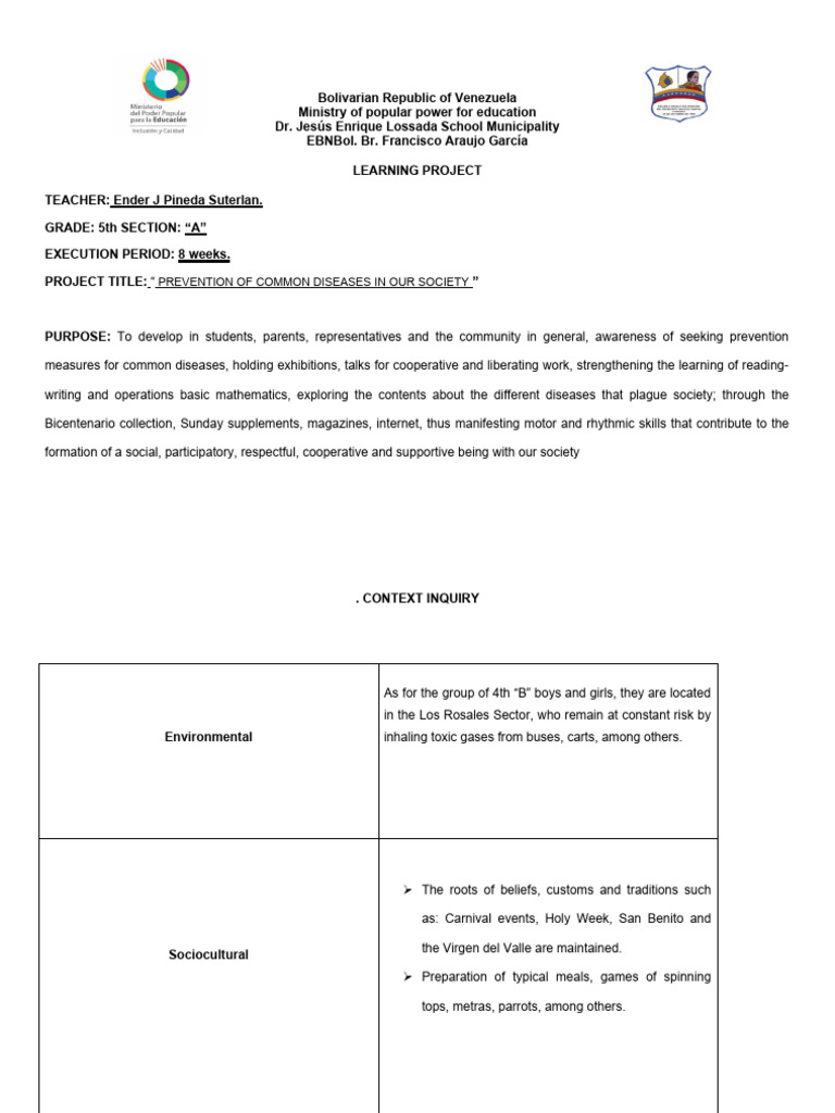 Second Project Prevention of Common Diseases in Society | PDF ...