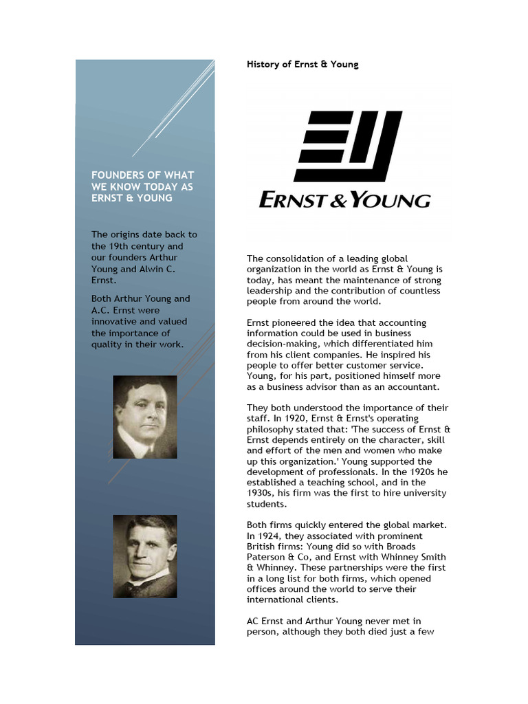 History of Auditing Firms in The World | PDF | Business | Business ...