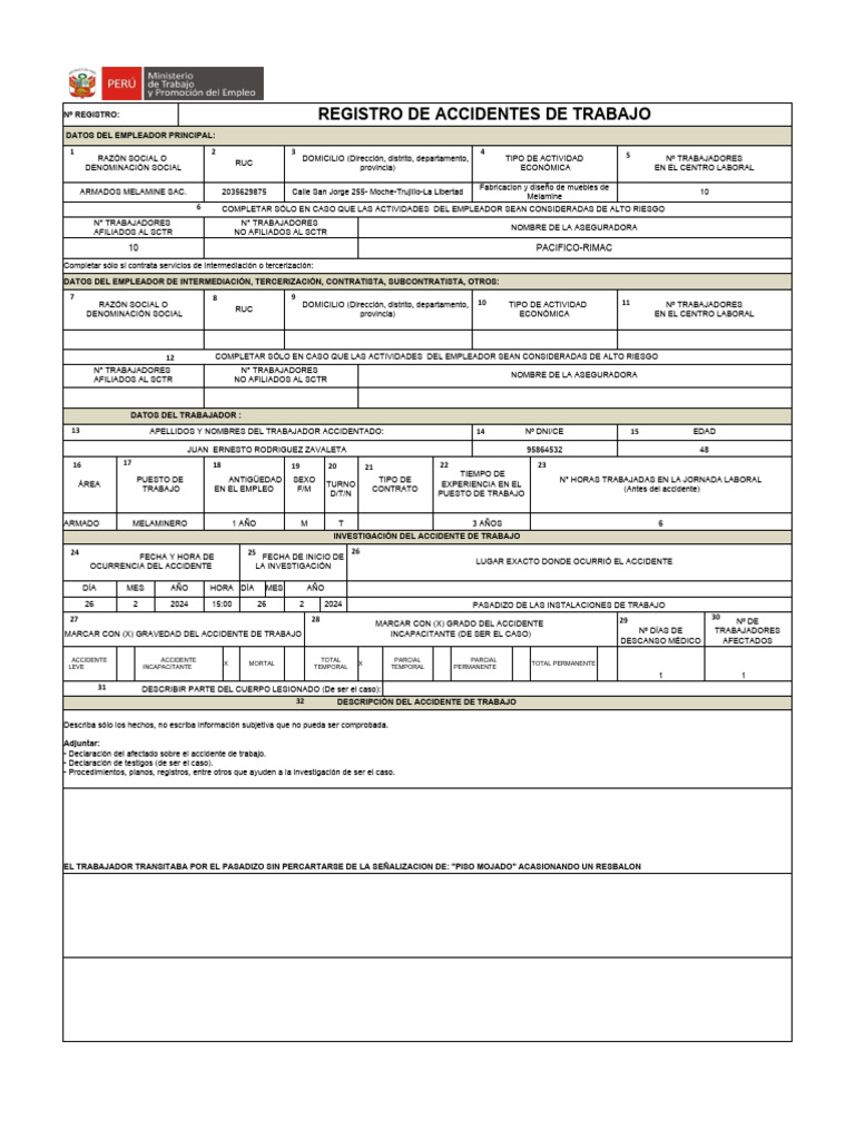 S-C Formatos de La RM 050-2013-Tr Del SGSST | PDF | Outsourcing | Microsoft Excel