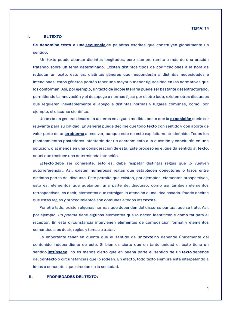 SESION 14 .Materail de Trabajo El Texto | PDF