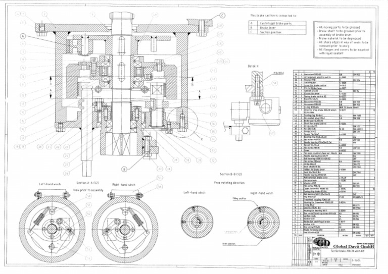Section Brake For Winch 02E | PDF