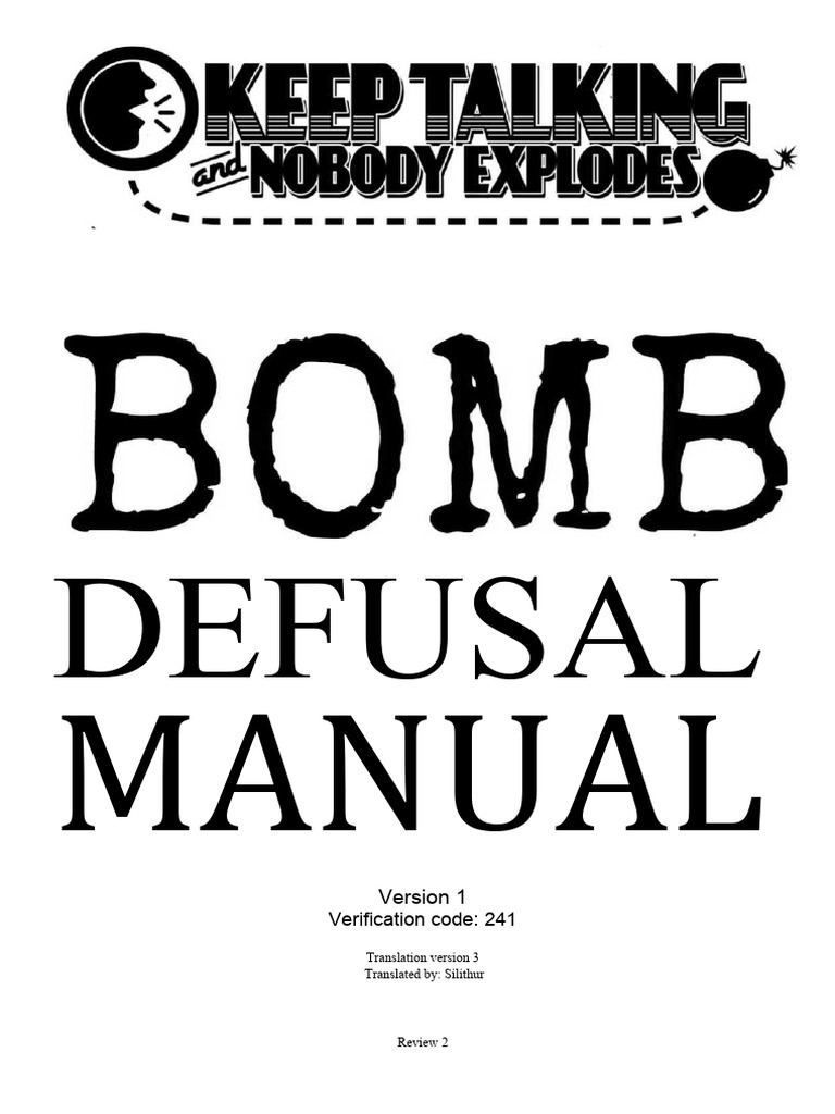 Bomb Defusal Guide | PDF | Wire | Green