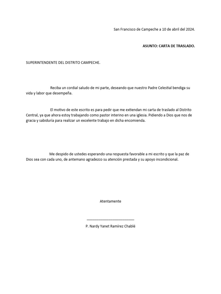 Nardy Traslado | PDF