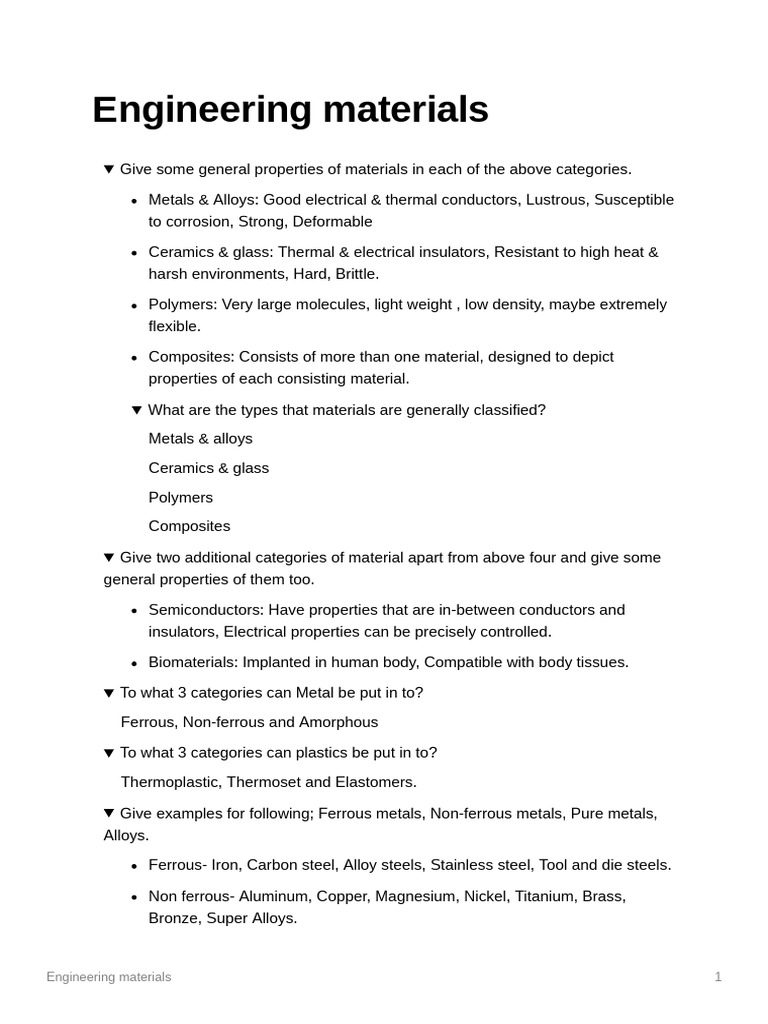 Engineering Materials | PDF | Steel | Iron