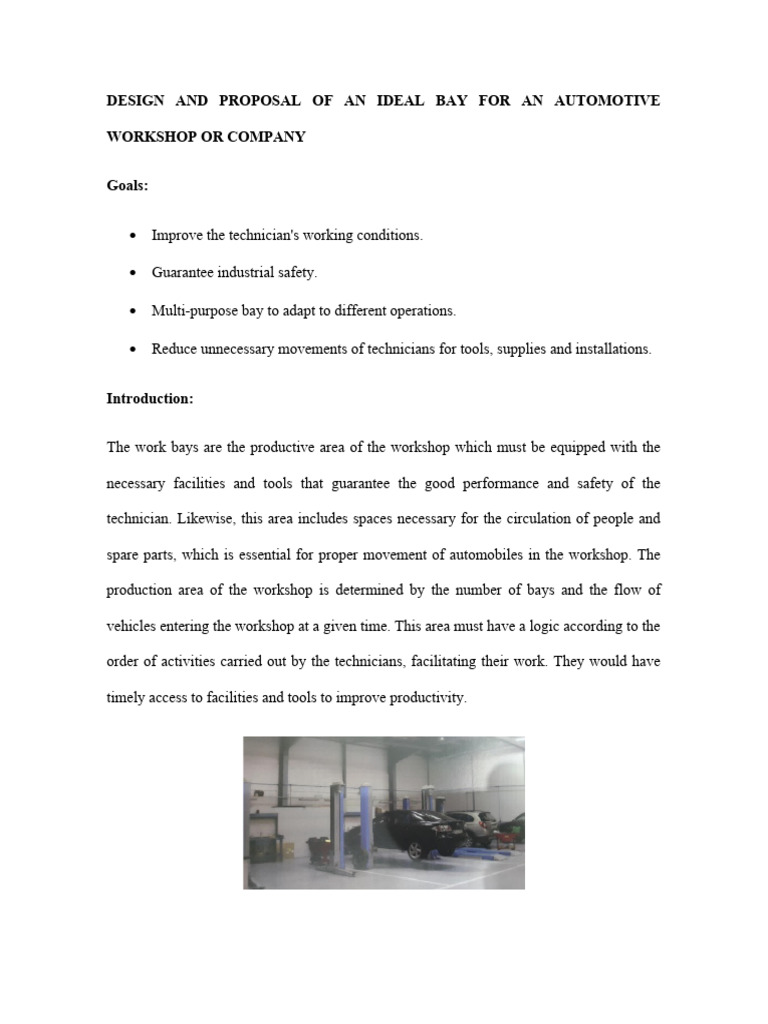 Design of A Manual Work Bay | PDF | Tools | Manufactured Goods