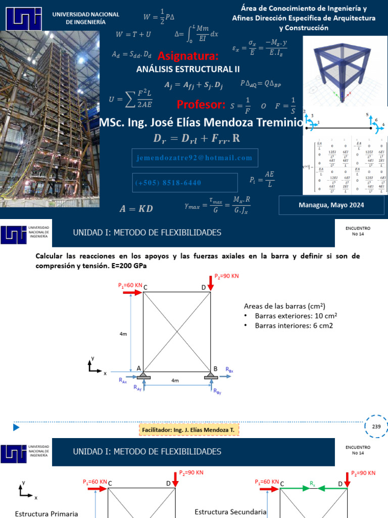 14to Encuentro Analisis Estructural II | PDF | Ingeniería mecánica | Ingeniería estructural