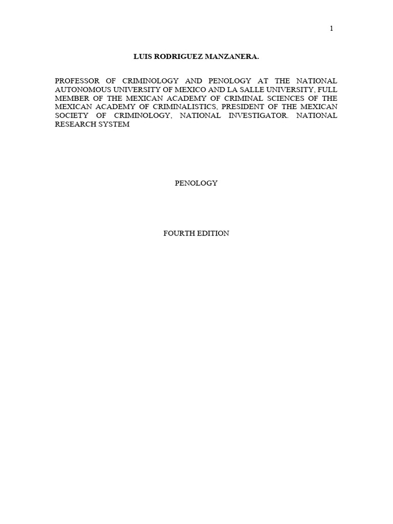 Overview of Penology Concepts | PDF | Criminology | Crimes