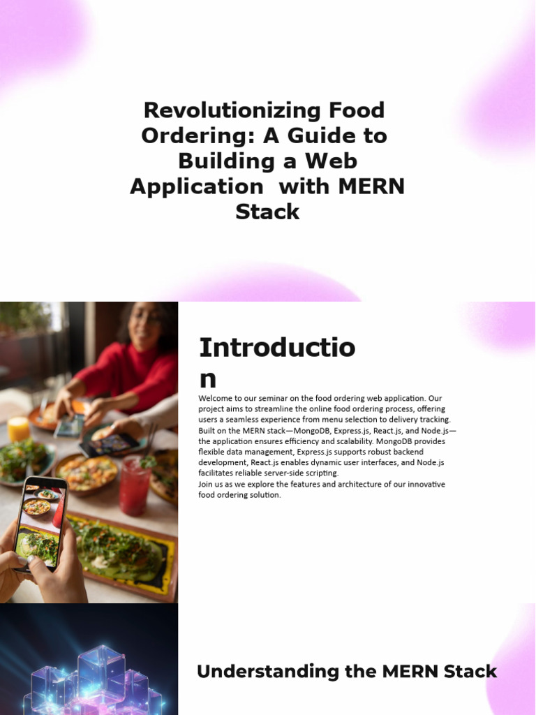 Slidesgo Revolutionizing Food Ordering A Guide To Building A Web Application With Mern Stack ...