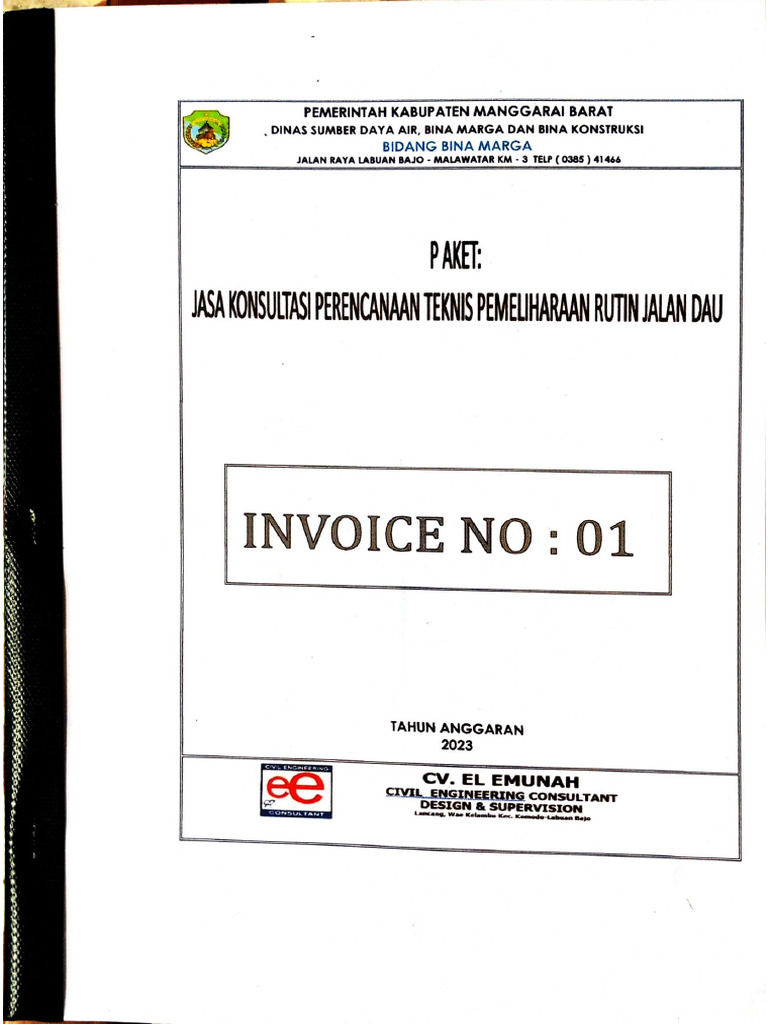 Invoice Tagihan Pembayaran Pencairan | PDF