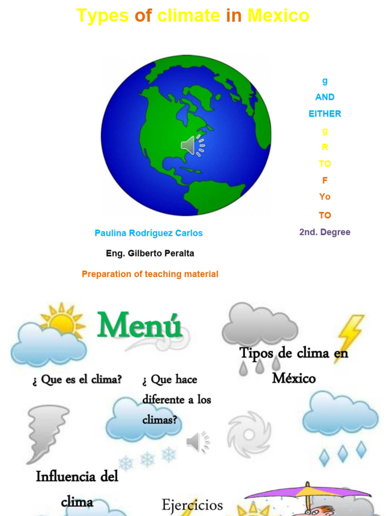 Paulina Types of Climate in Mexico Geography | PDF | Rain | Climate