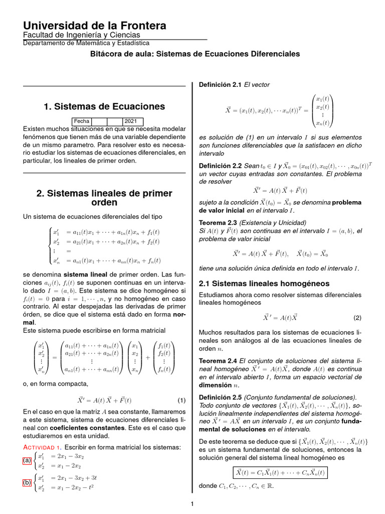 Bitácora 3-Ec. Dif-2021 | PDF | Valores propios y vectores propios ...