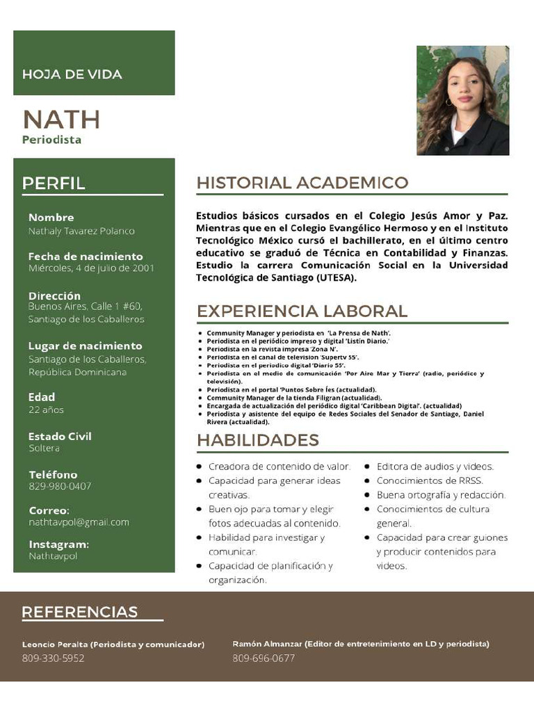 CV - Nathaly Tavarez | PDF