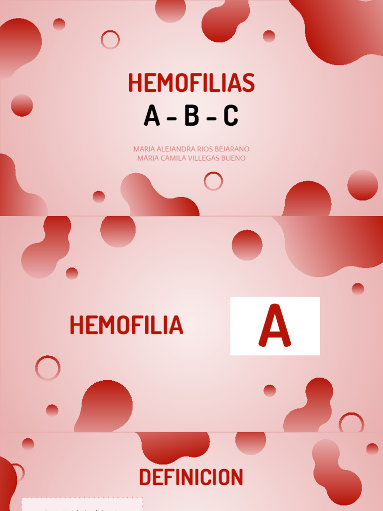 Hemofilias | PDF | Hemofilia | Epidemiología