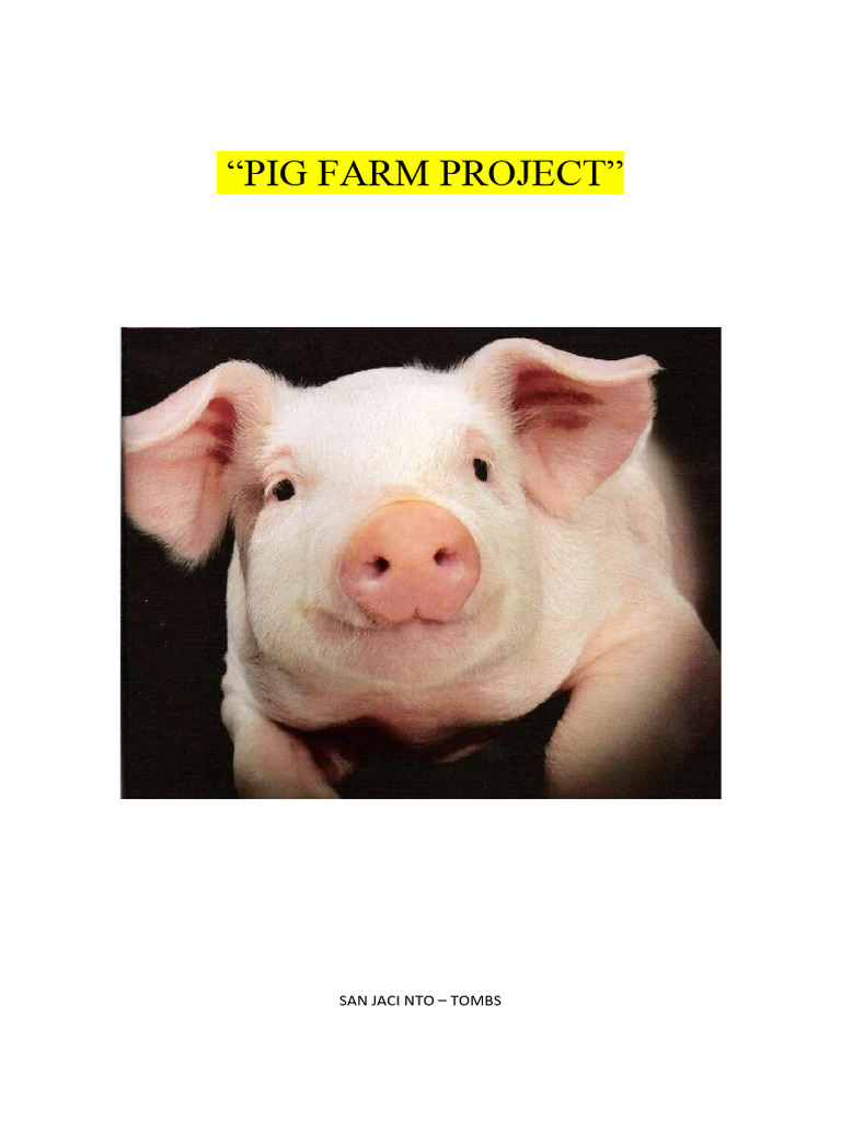 Pig Farm Project | PDF | Drinking Water | Sewage Treatment