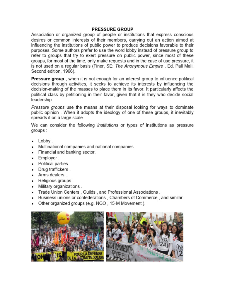 Pressure Group | PDF | Advocacy Group | Guatemala