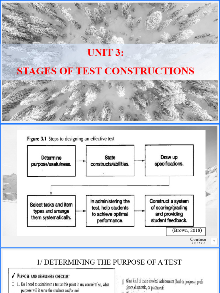 Unit 3 Stages of Test Construction | PDF | Reading Comprehension ...